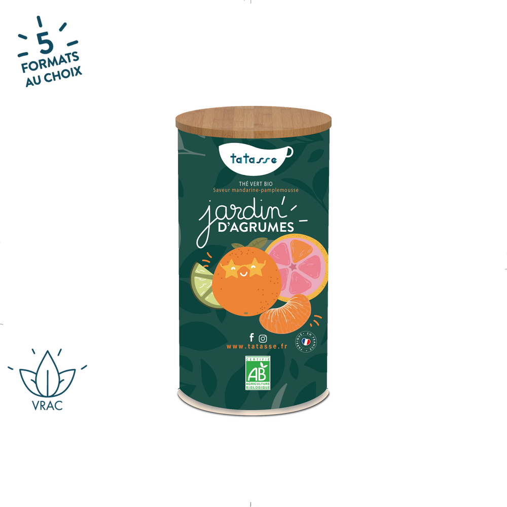 Jardin D'agrumes - Organic Green Tea 100g / Tatasse - BeeOrganic