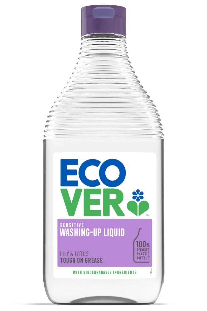 Lily & Lotus Sensitive Washing-Up Liquid 450ml / ECOVER - BeeOrganic