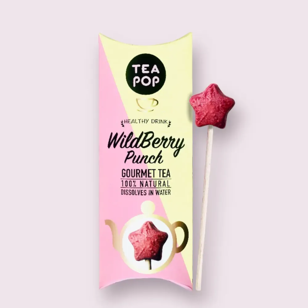 Wildberry Punch Tea On-A-Stick / Tea Pop - BeeOrganic